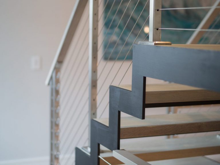 Modern Cable Railing - Keuka Studios