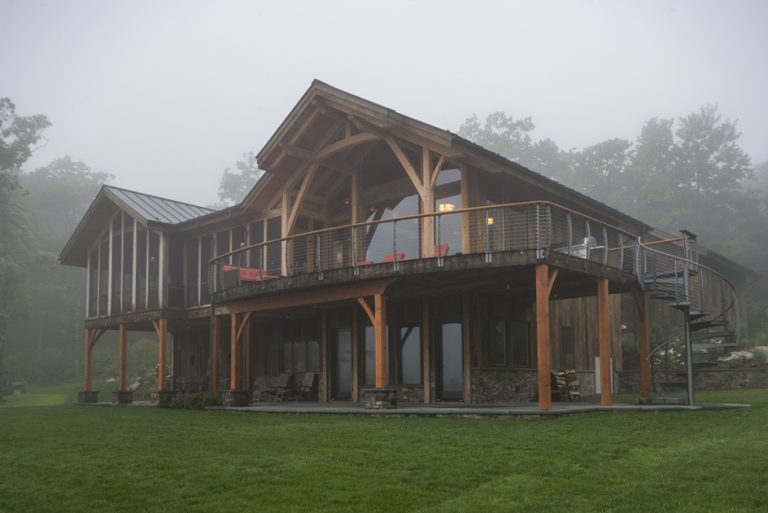 Spiral Stairs with Cable Railing - Keuka Studios