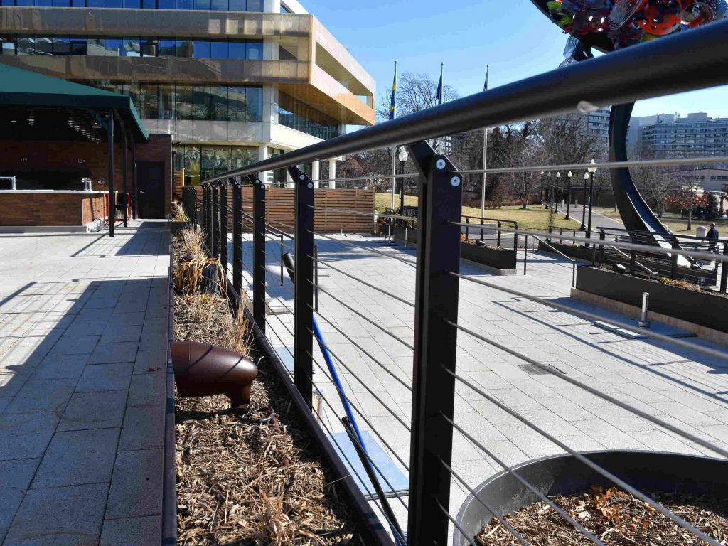 Terraced Patio Restaurant Railing - Washington D.C. | Keuka Studios