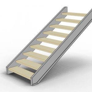 Metal Stair Stringers - Styles and Construction - Keuka Studios