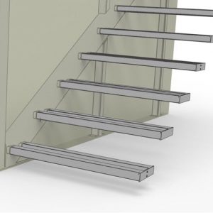 Metal Stair Stringers - Styles and Construction - Keuka Studios