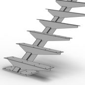 Metal Stair Stringers - Styles and Construction - Keuka Studios