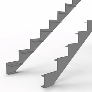 Metal Stair Stringers - Styles and Construction - Keuka Studios